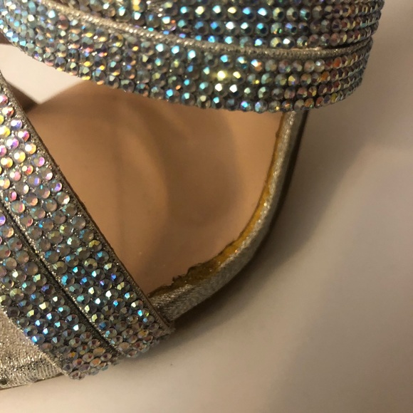De Blossom Collection | Shoes | De Blossom Collection Silver Rhinestone ...